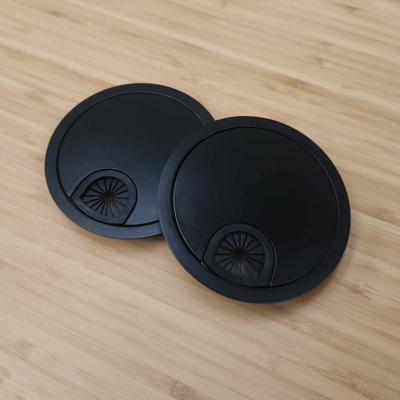 Pair of Metal Desk Cable Grommet | UpDown Desk