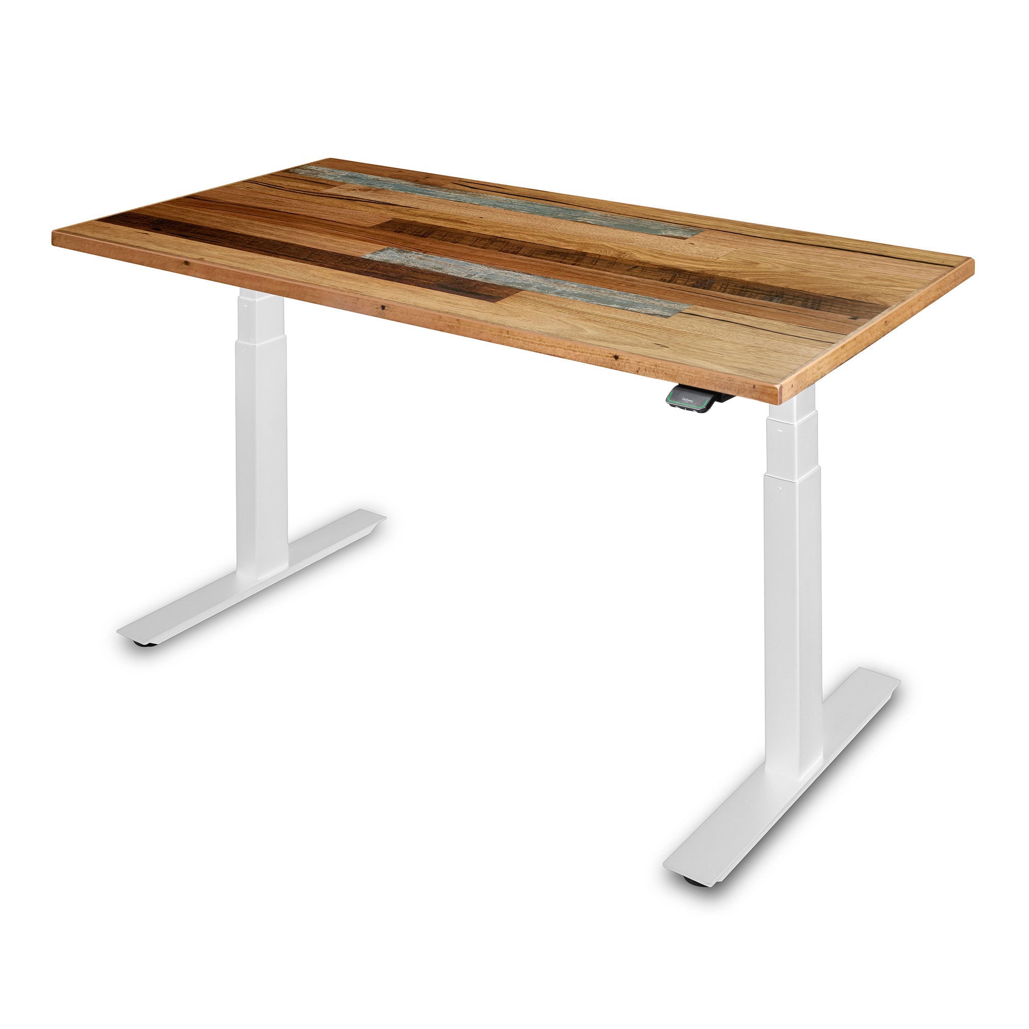 KLIK Series Rustic Scatter Board Electric Standing Desk | UpDown Desk